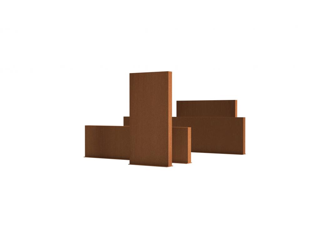 Murs en acier corten - Clôtures Remoises