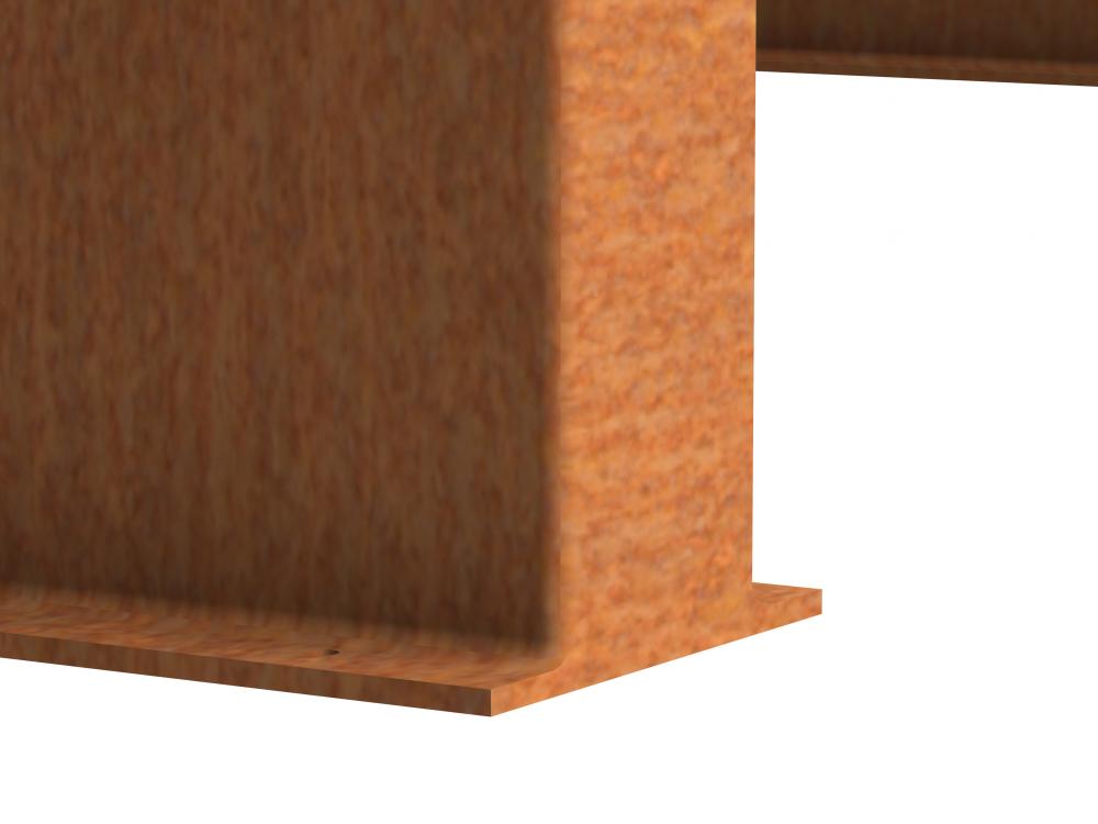 Murs en acier corten - Clôtures Remoises